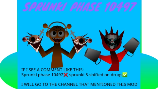 Phase 10497/ 5-Shifted On Drugs | Sprunki Phases Wiki | Fandom